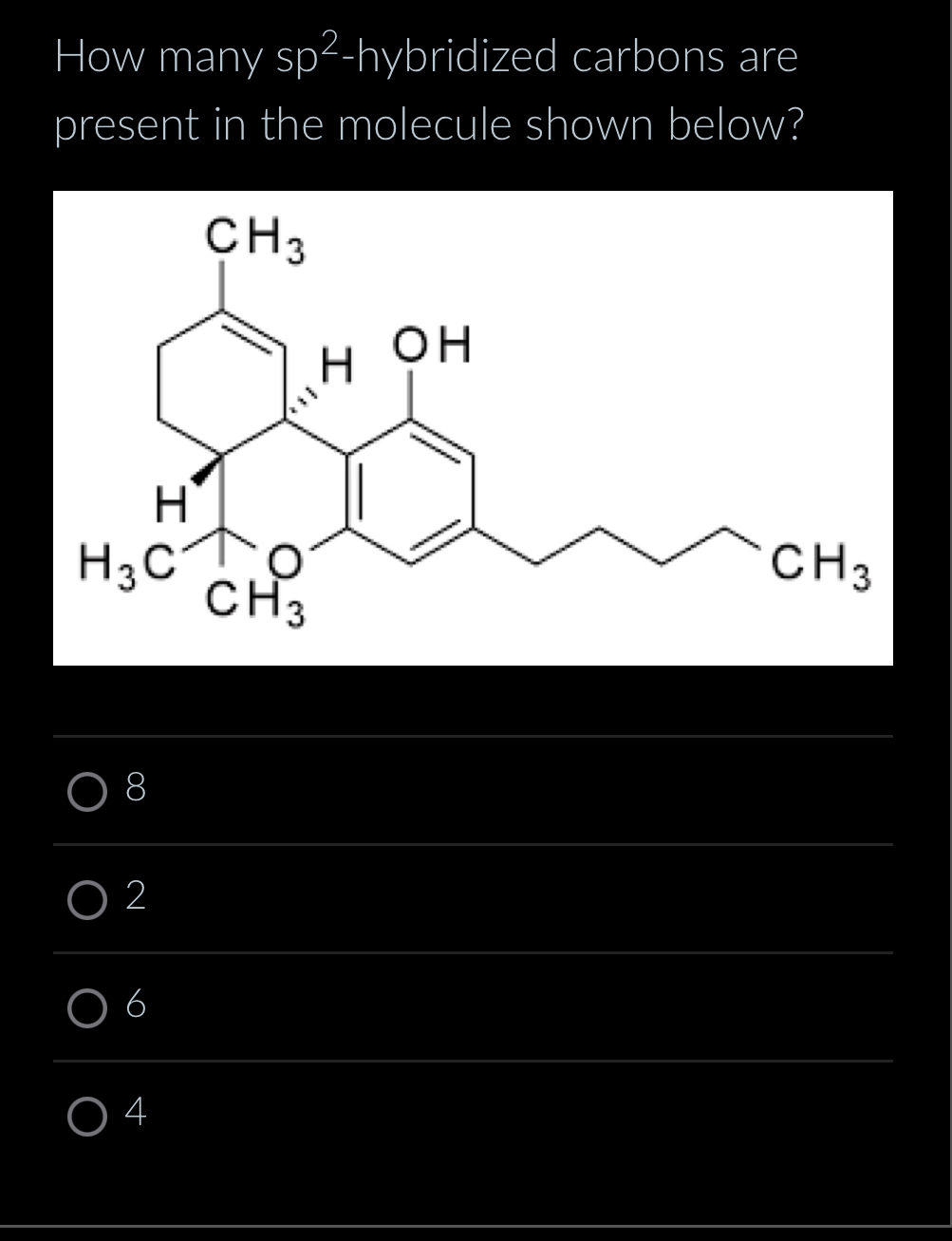 Solved How many sp2-hybridized carbons are present in the | Chegg.com