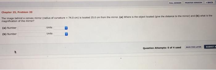 Solved FULL SCREEN PRINTER VERSION 4 BACK Chapter 25, | Chegg.com