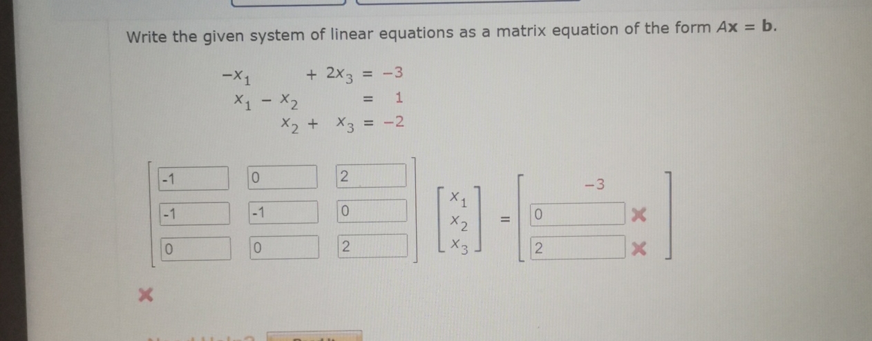 Solved Write the given system of linear equations as a | Chegg.com