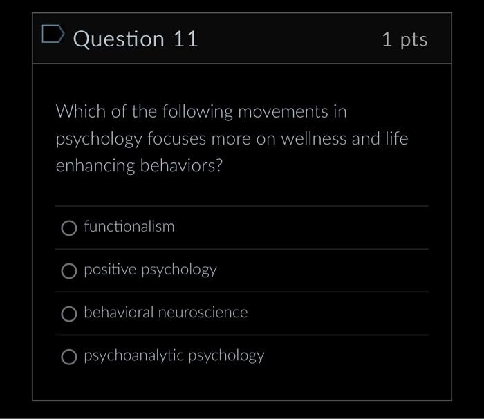 Solved behavioral neuroscience psychoanalytic psychology | Chegg.com