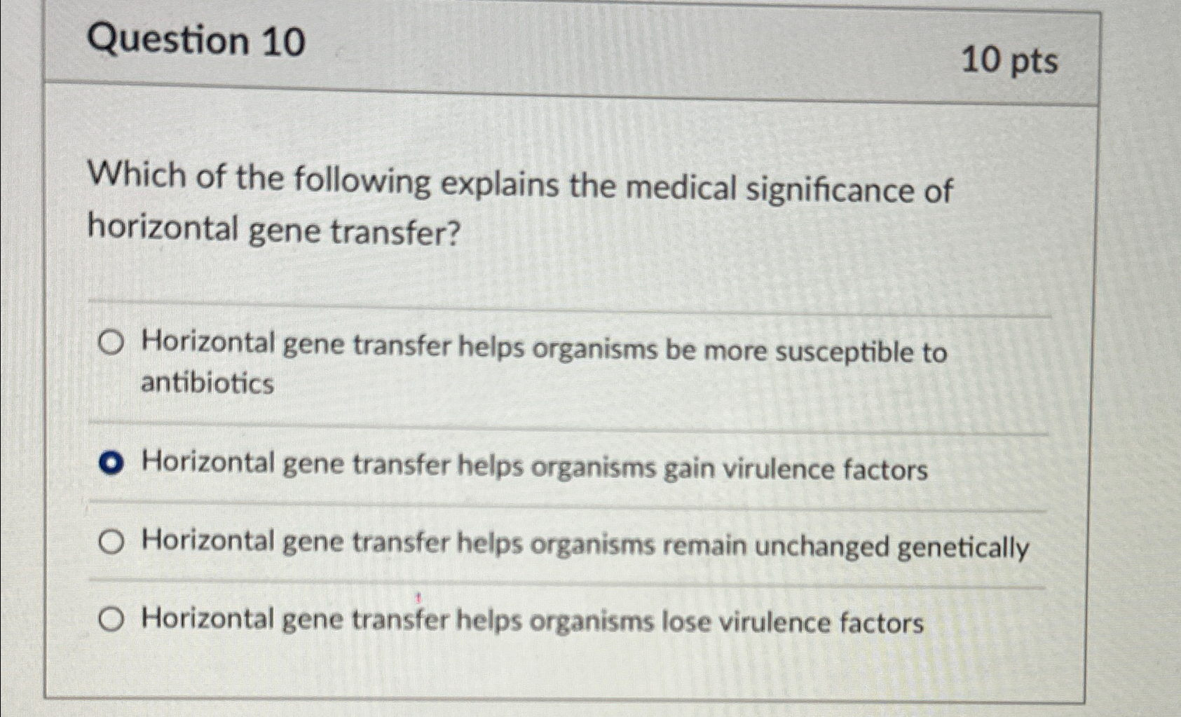 Solved Question 1010 ﻿ptsWhich of the following explains the | Chegg.com