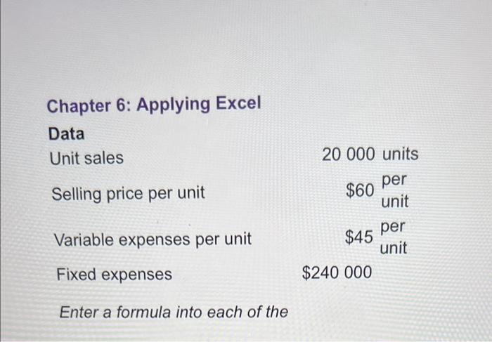 Solved Download the Applying Excel form and enter formulas | Chegg.com