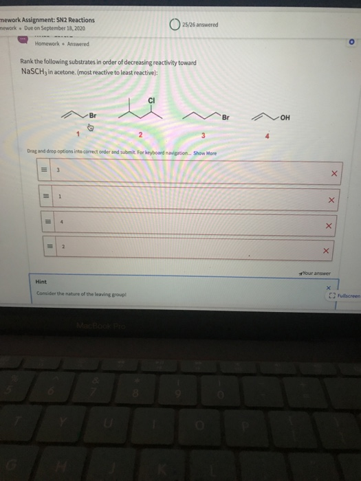 Solved mework Assignment: SN2 Reactions mework . Due on | Chegg.com Solved mework Assignment: SN2 Reactions mework . Due on | Chegg.com