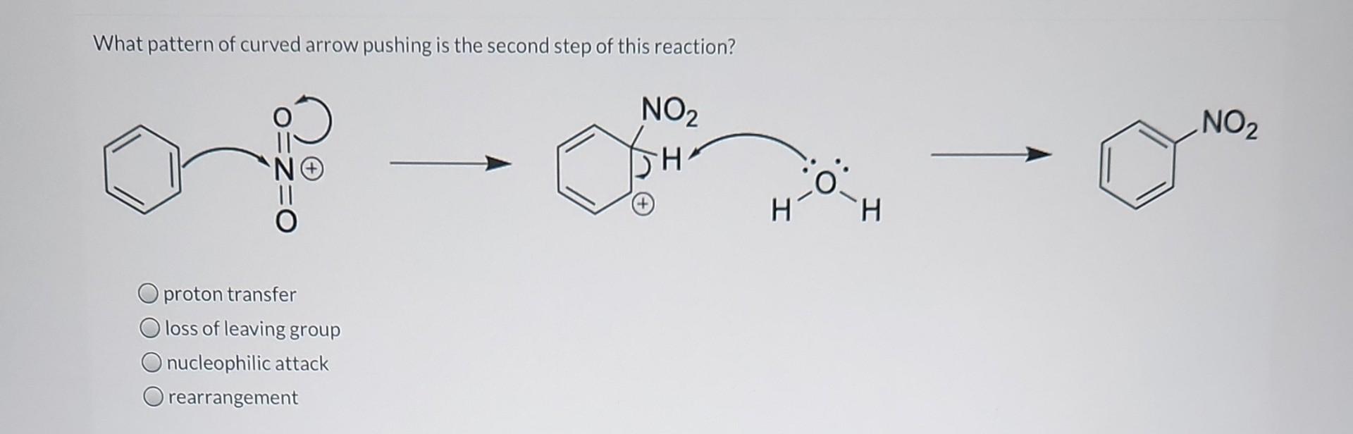 Solved What pattern of curved arrow pushing is the second | Chegg.com
