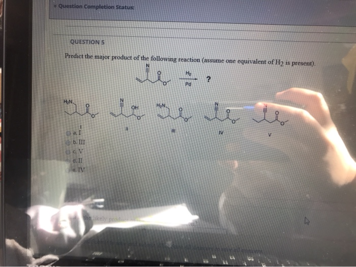 Question Completion Status: QUESTIONS Predict the | Chegg.com