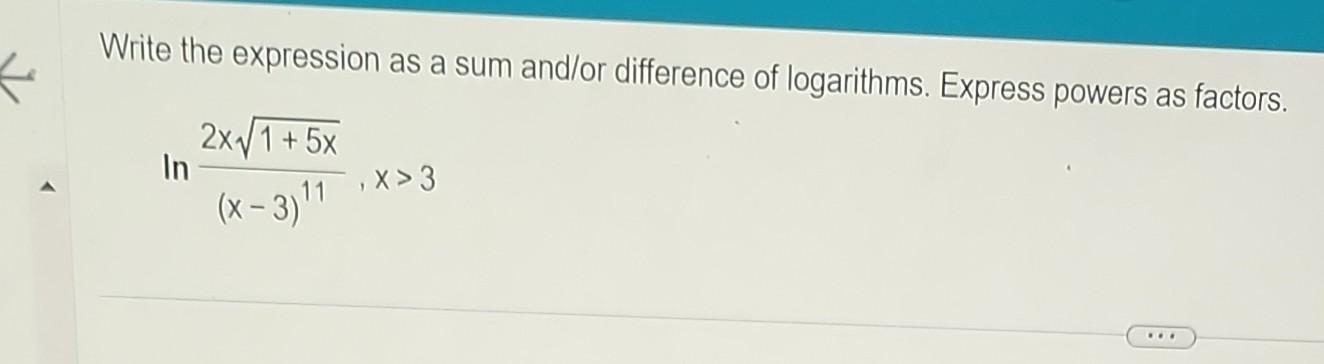 Solved Write the expression as a sum and/or difference of | Chegg.com