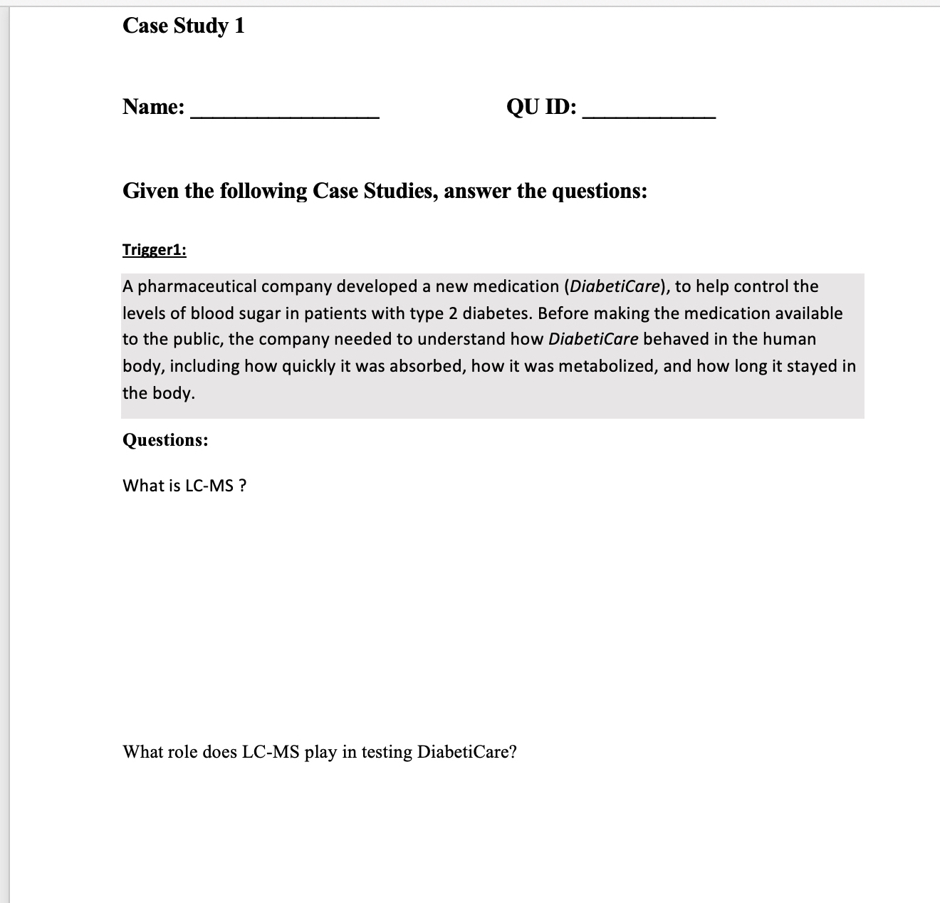 Solved ?___Given the following Case Studies, answer the ques | Chegg.com