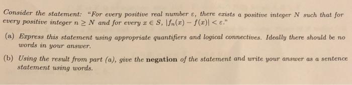[Solved]: Please write BOTH parts using quantifiers and use