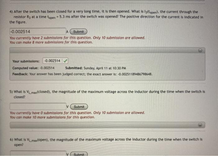 Solved Two Loop RL Circuit2 RI A circuit is constructed with | Chegg.com