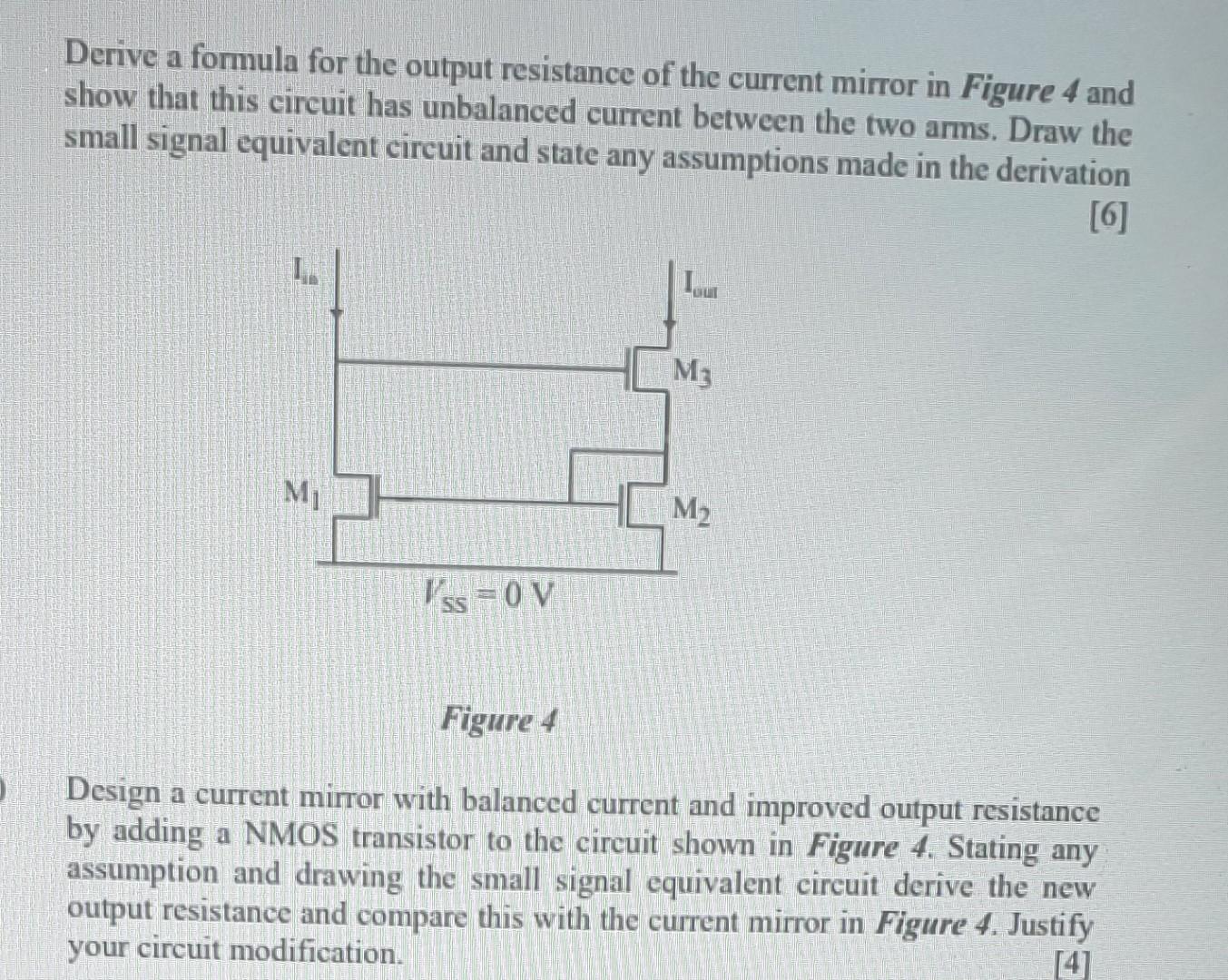 Solved Derive a formula for the output resistance of the | Chegg.com