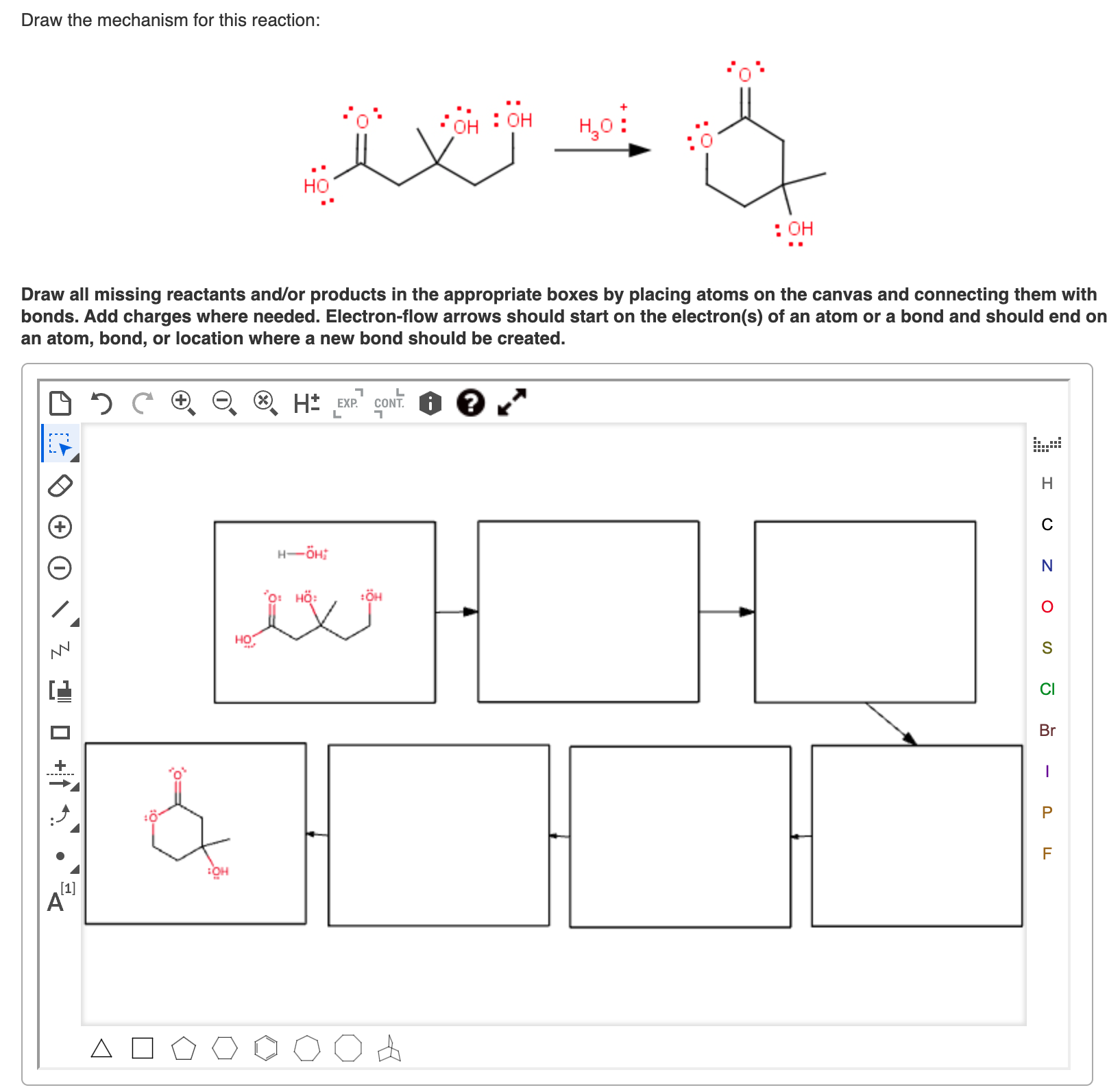 Solved Draw the mechanism for this reaction: Draw the | Chegg.com