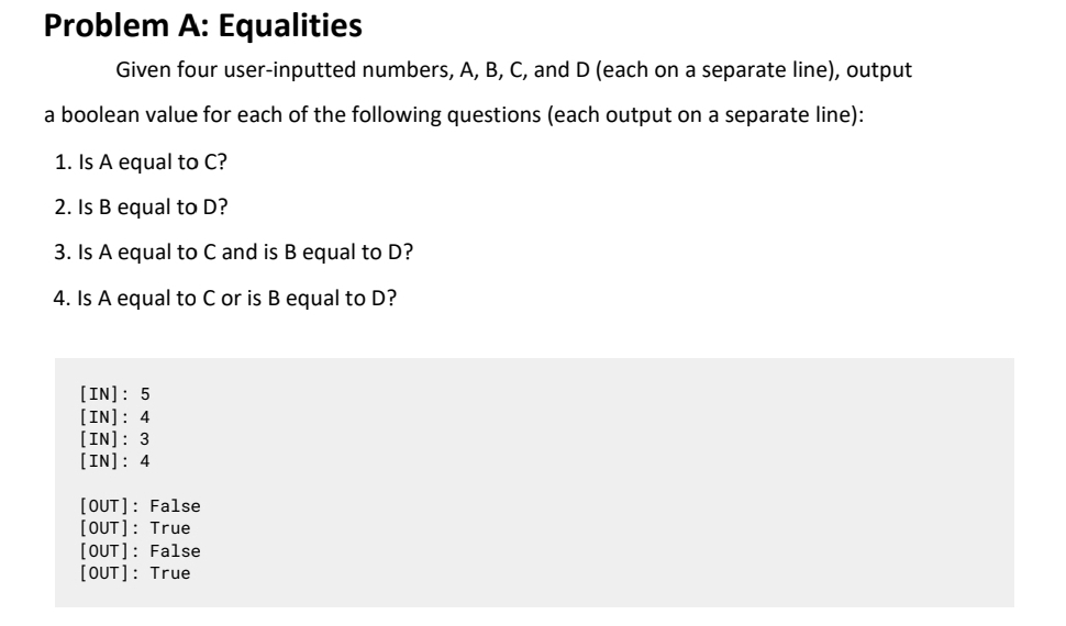 Solved create a python code for the given problem.Problem A: | Chegg.com
