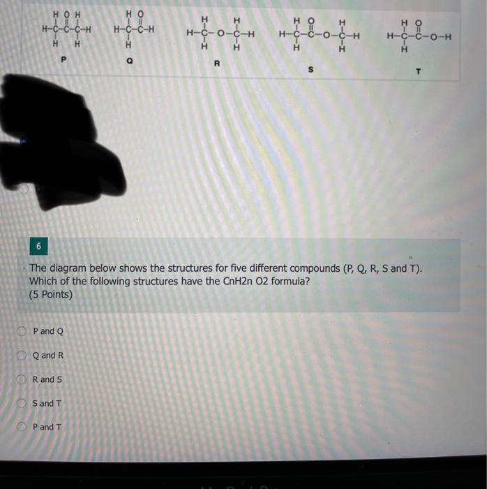 Solved HOH H-C-C-C-H Η Η но H-C-C-H H H H H-C-0-C-H H H H | Chegg.com