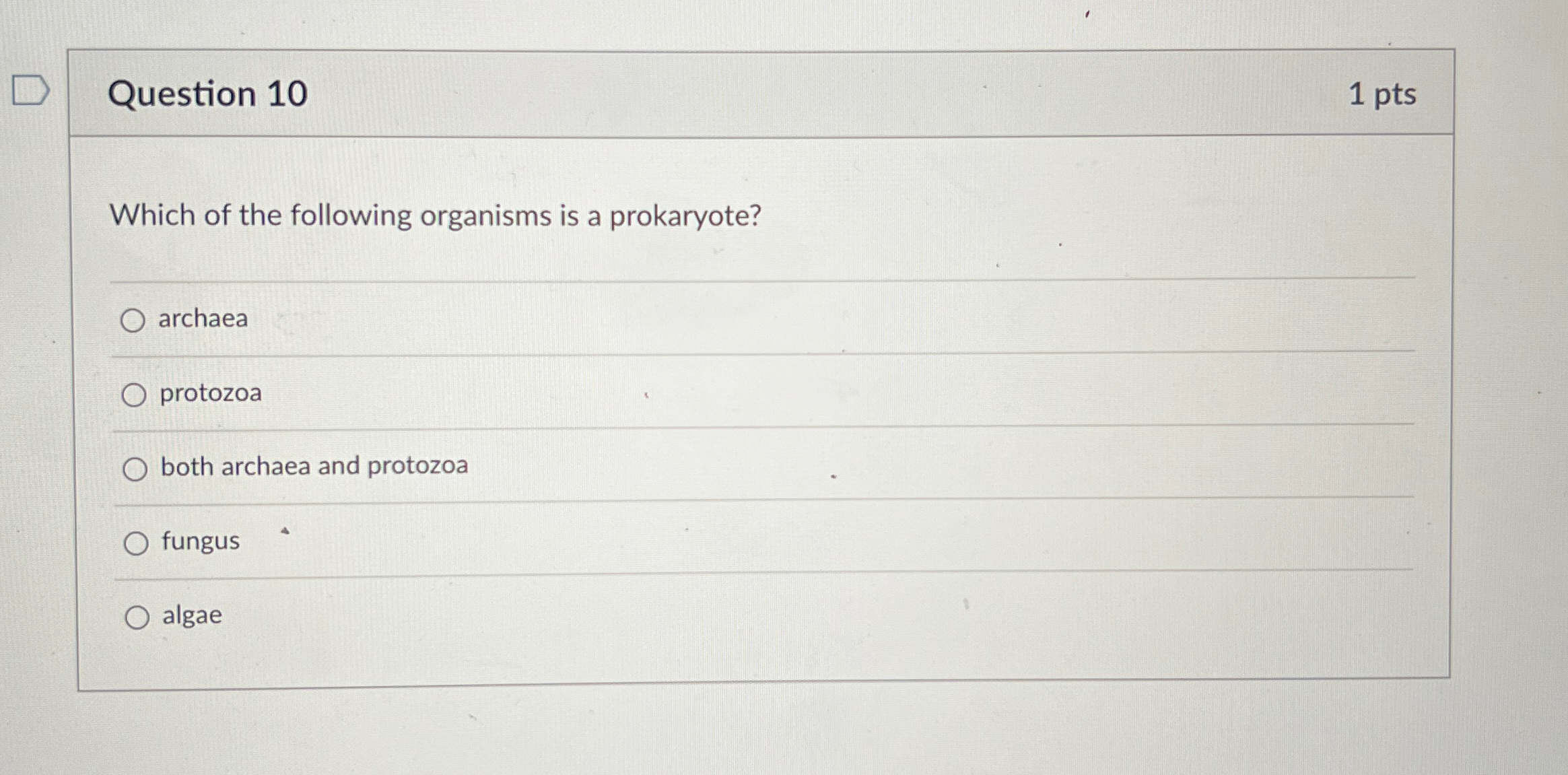 Solved Question 101 ﻿ptsWhich of the following organisms is | Chegg.com
