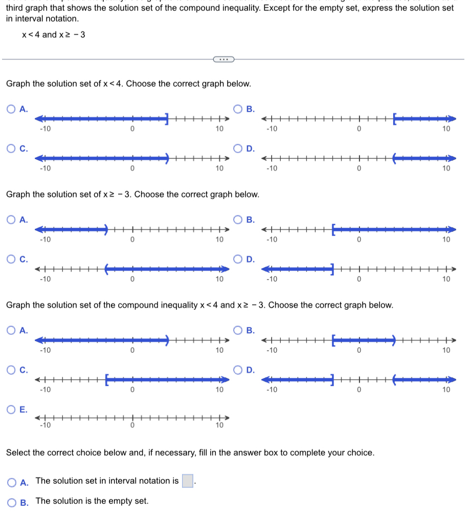 Solved third graph that shows the solution set of the | Chegg.com