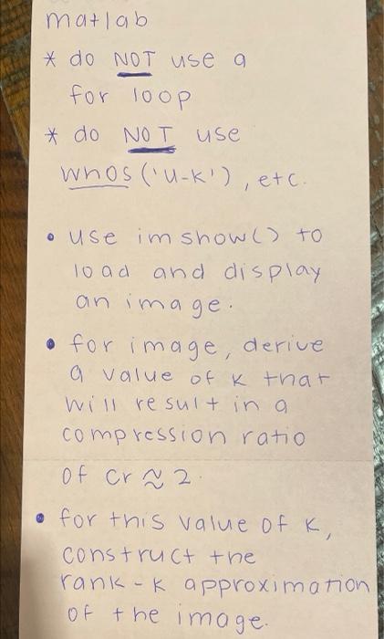 Solved MATLAB** DO NOT use a for loop** DO NOT use | Chegg.com