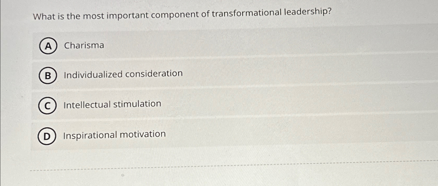 Solved What is the most important component of | Chegg.com