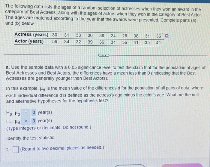 Solved The following data lists the ages of a random | Chegg.com