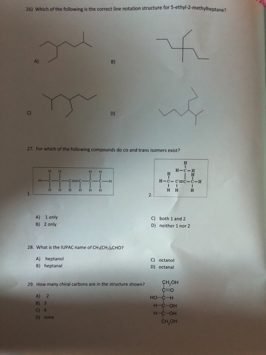 Solved 26 Which Of The Following Is The Correct Line