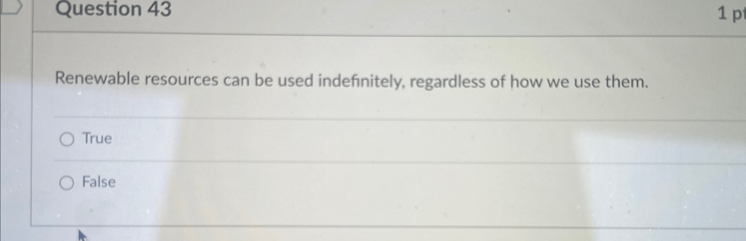 Solved Question 43Renewable resources can be used | Chegg.com