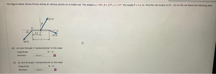 Solved (6) (a) an axis through O perpendicular to the pose | Chegg.com