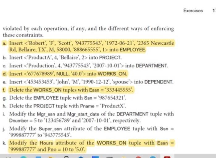 Solved Exercise 1: Solve exercise 5.11 (version 7 of the | Chegg.com
