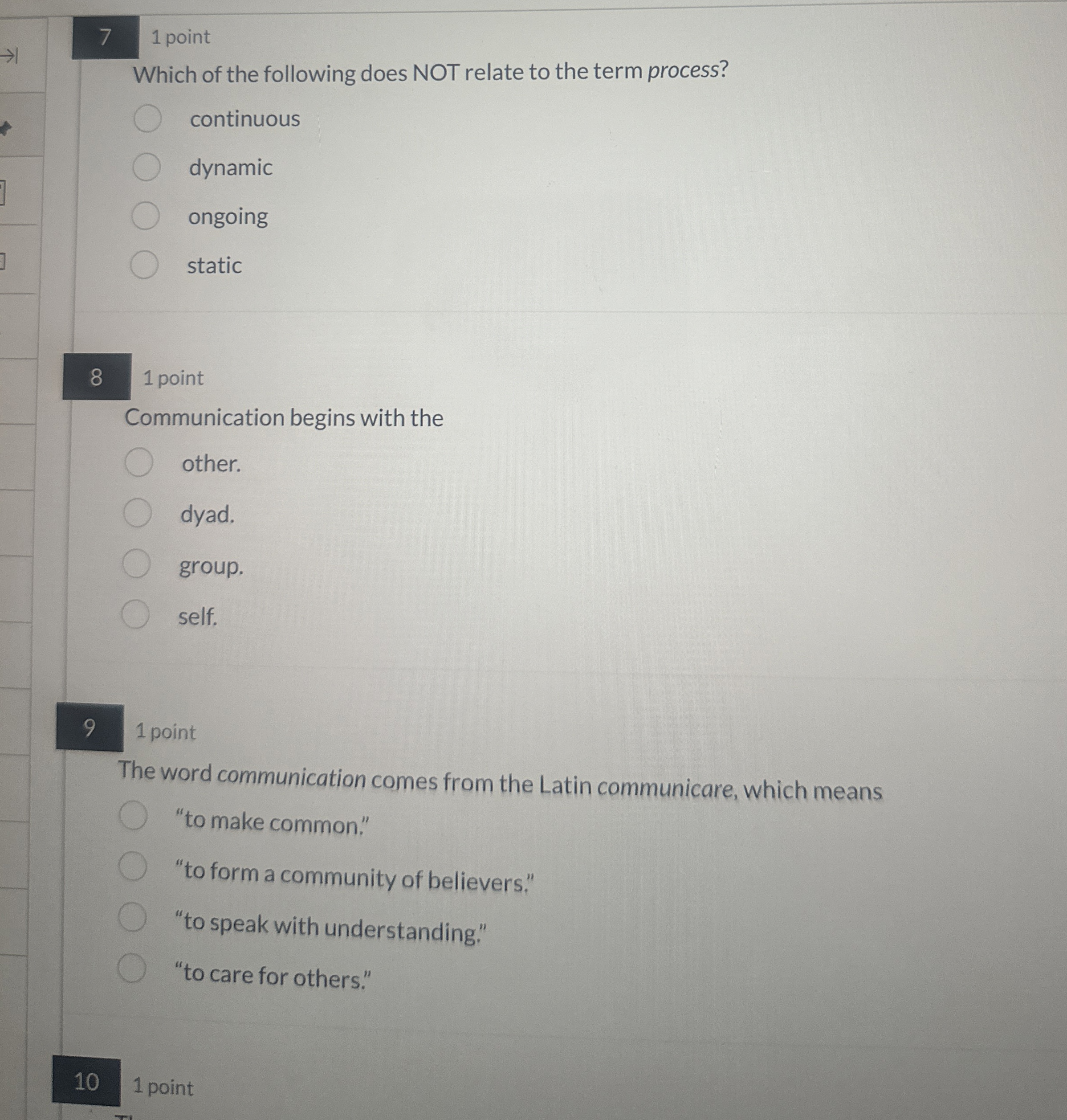 Solved 71 ﻿pointWhich of the following does NOT relate to | Chegg.com