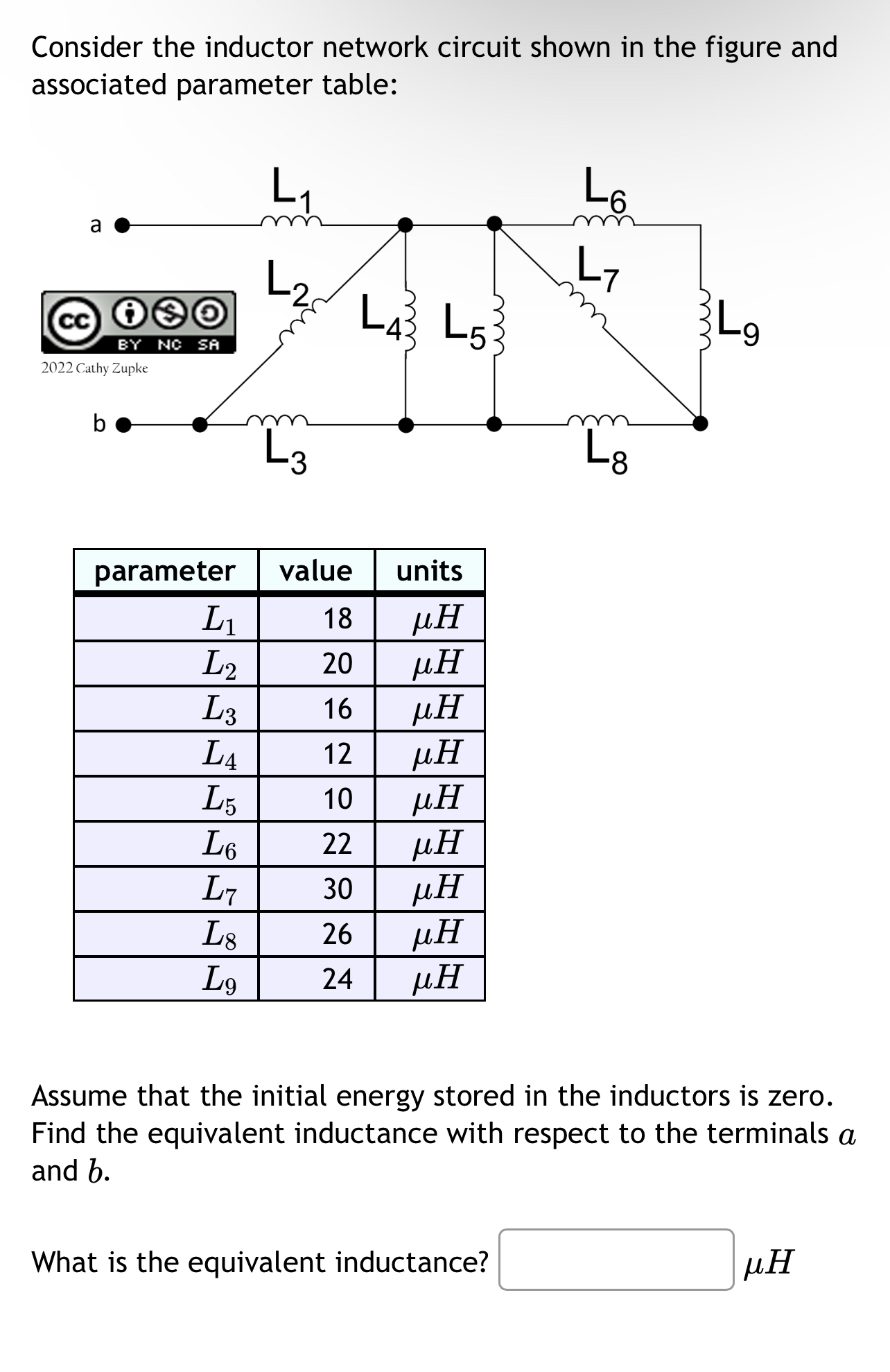 Solved Consider the inductor network circuit shown in the | Chegg.com