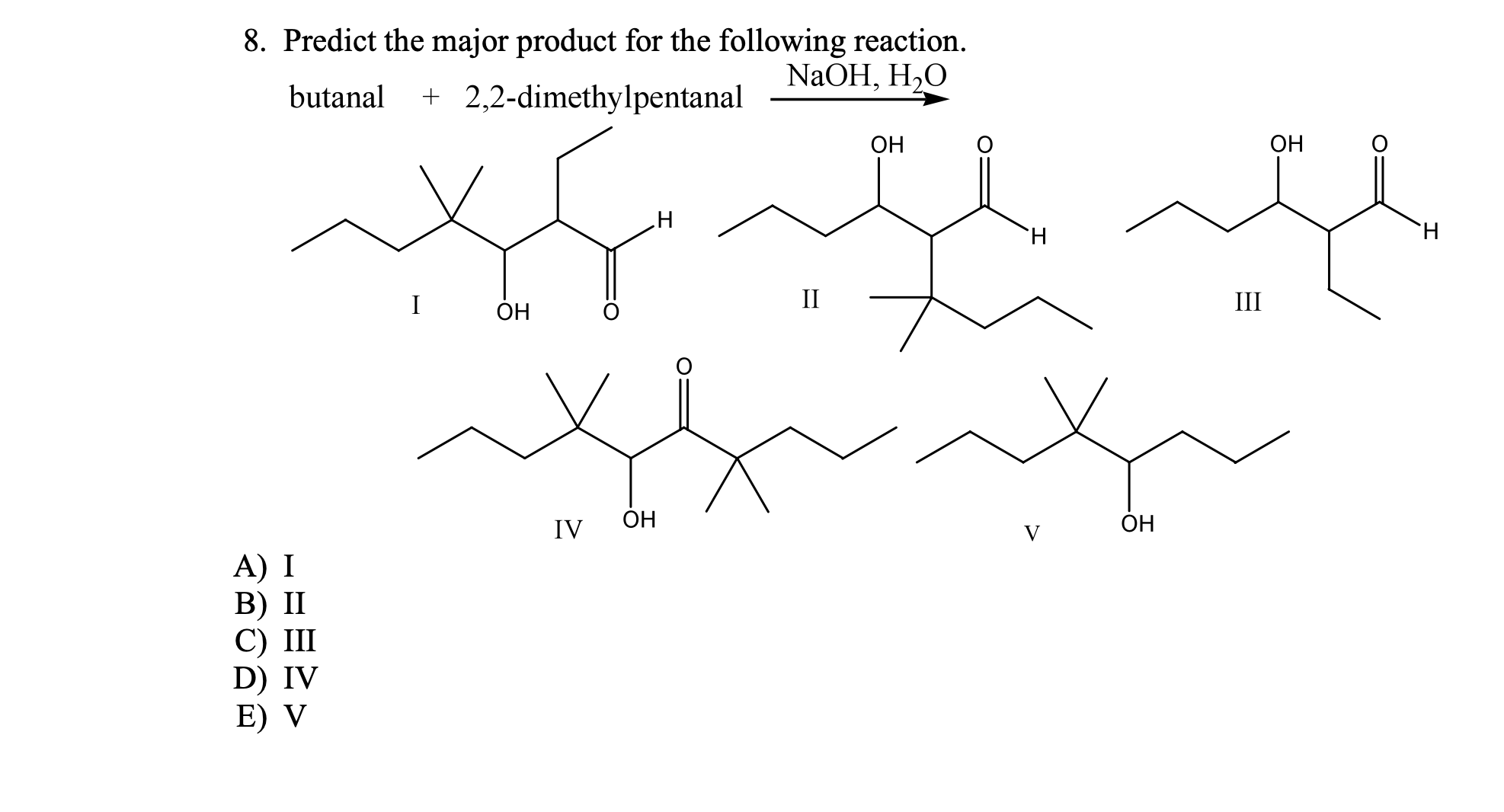 Solved Predict the major product for the following reaction. | Chegg.com