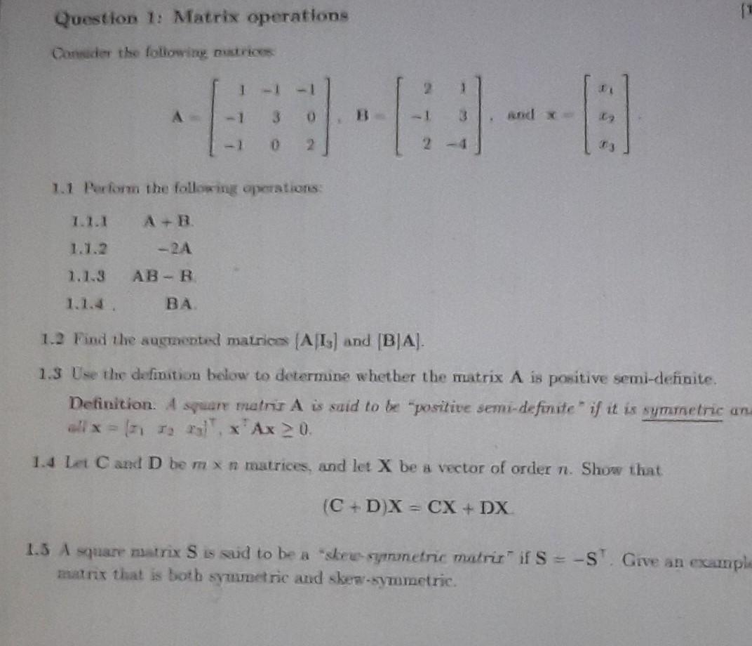 Solved 5: Solving system of linear equations [13] following | Chegg.com
