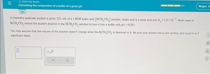 Solved A chemistry graduate student is given 125, mL of a | Chegg.com