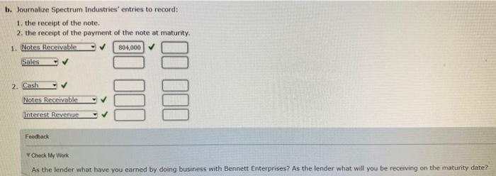 Solved Bennett Enterprises issues a $804,000,60-day, 9%, | Chegg.com