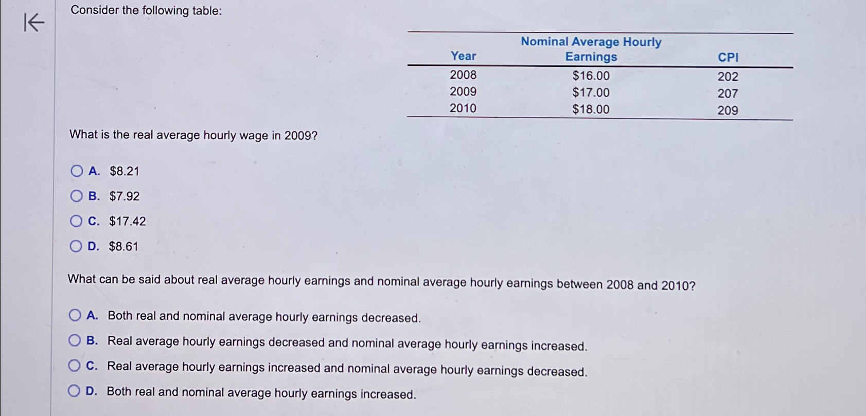 Solved Consider the following table:\table[[\table[[Nominal | Chegg.com