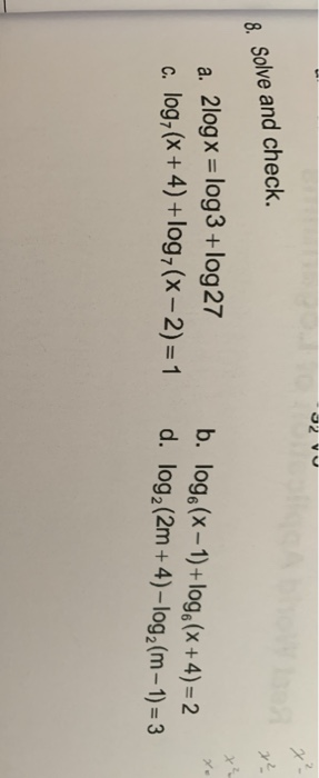 Solved MHF 4U unit 1 lesson 3 key questio #3 question 8 | Chegg.com