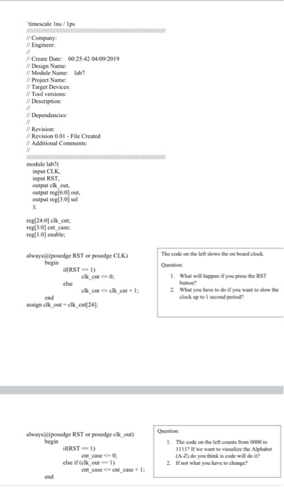 "timescale Ins/Ips wwwwww Company: / Engineer // | Chegg.com