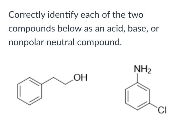 Solved Correctly identify each of the two compounds below as | Chegg.com
