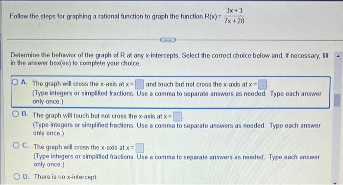 Solved Follow the steps for graphing a rational function to | Chegg.com