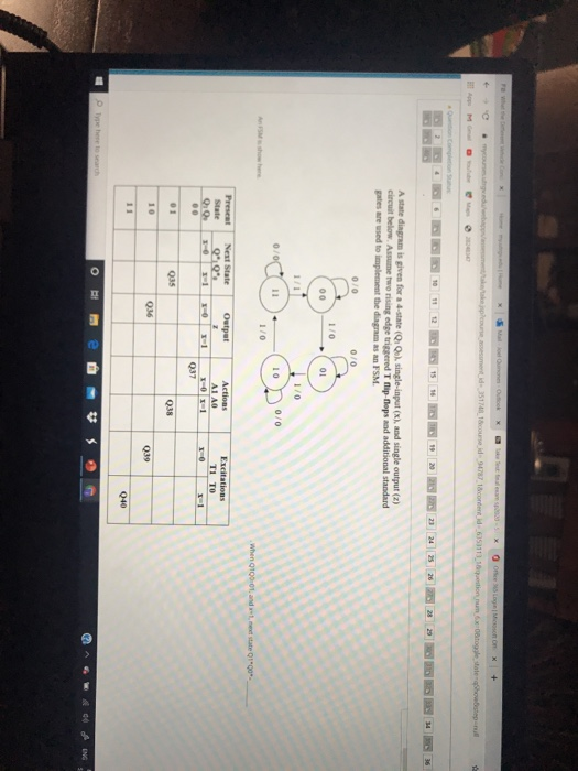 Solved A state diagram is given for a 4-state (Q.Qul | Chegg.com