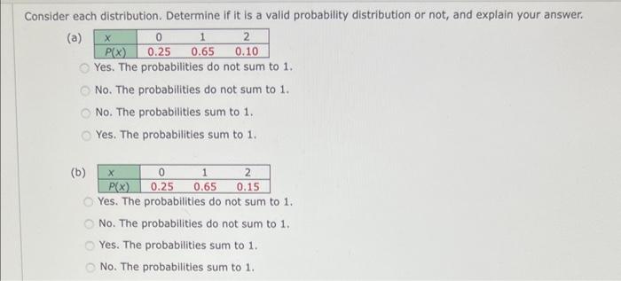 Solved Consider each distribution. Determine if it is a | Chegg.com