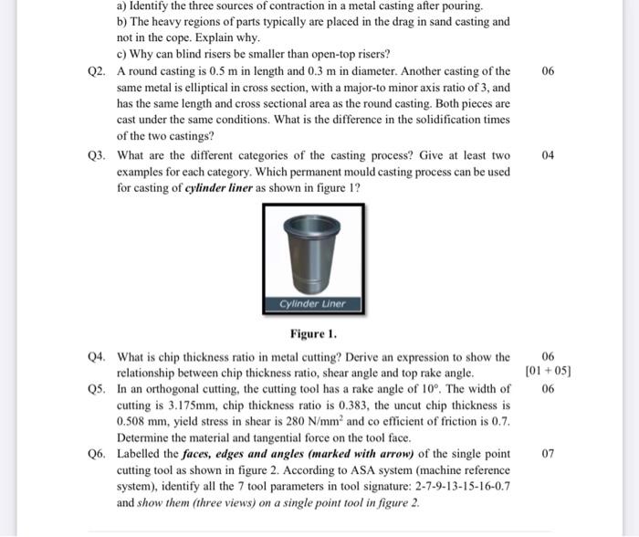 Solved 06 a) Identify the three sources of contraction in a | Chegg.com