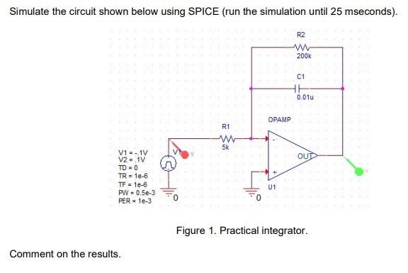 Solved Simulate the circuit shown below using SPICE (run the | Chegg.com