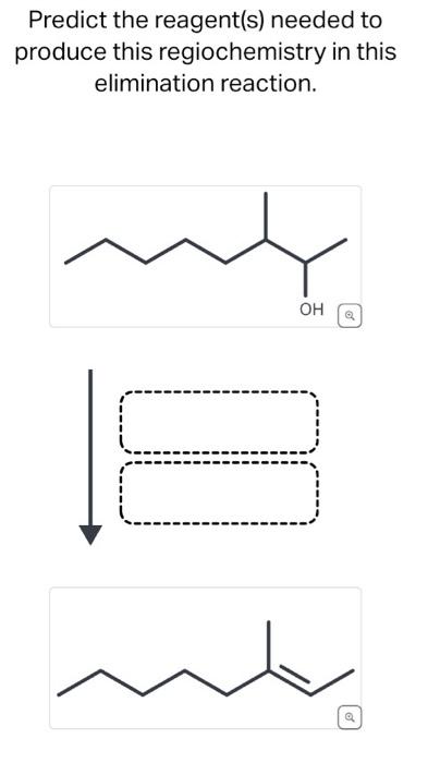 Solved Predict reagents needed to complete this E1 | Chegg.com