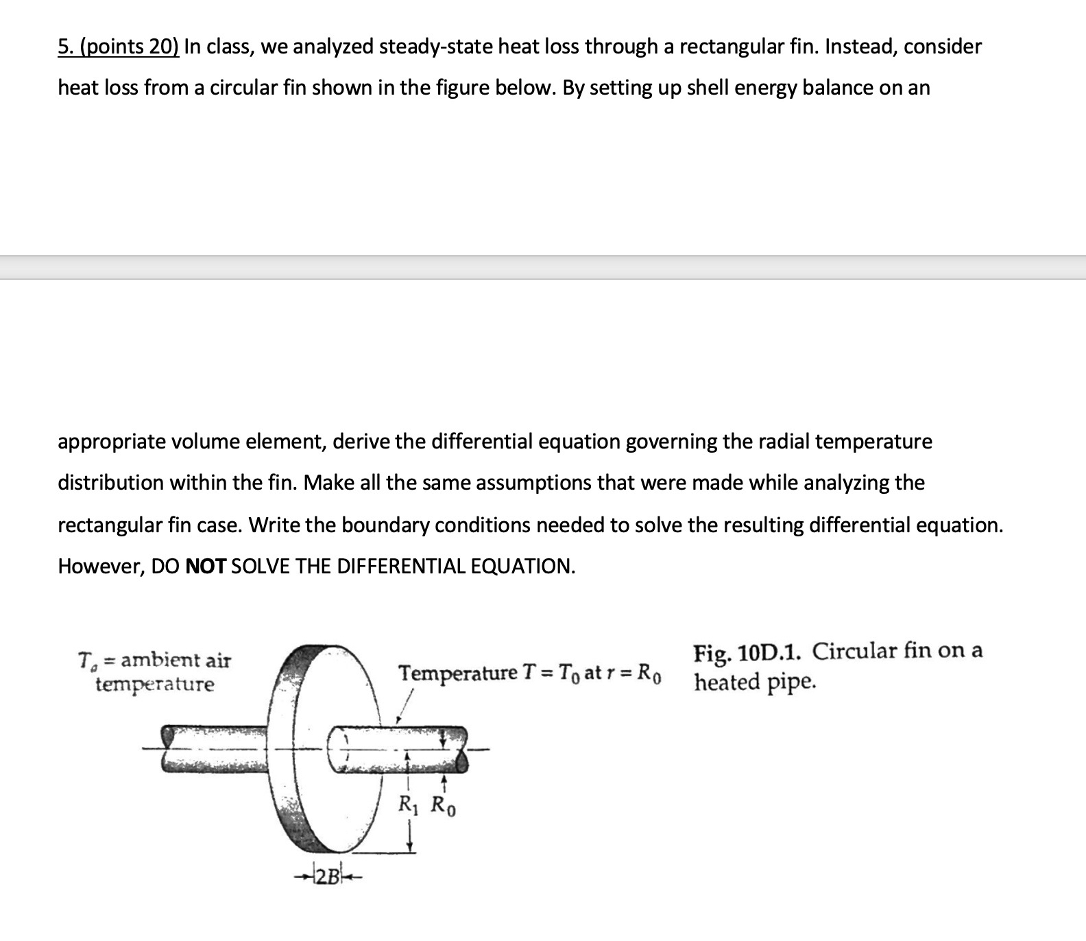 Solved 5. (points 20) ﻿In class, we analyzed steady-state | Chegg.com