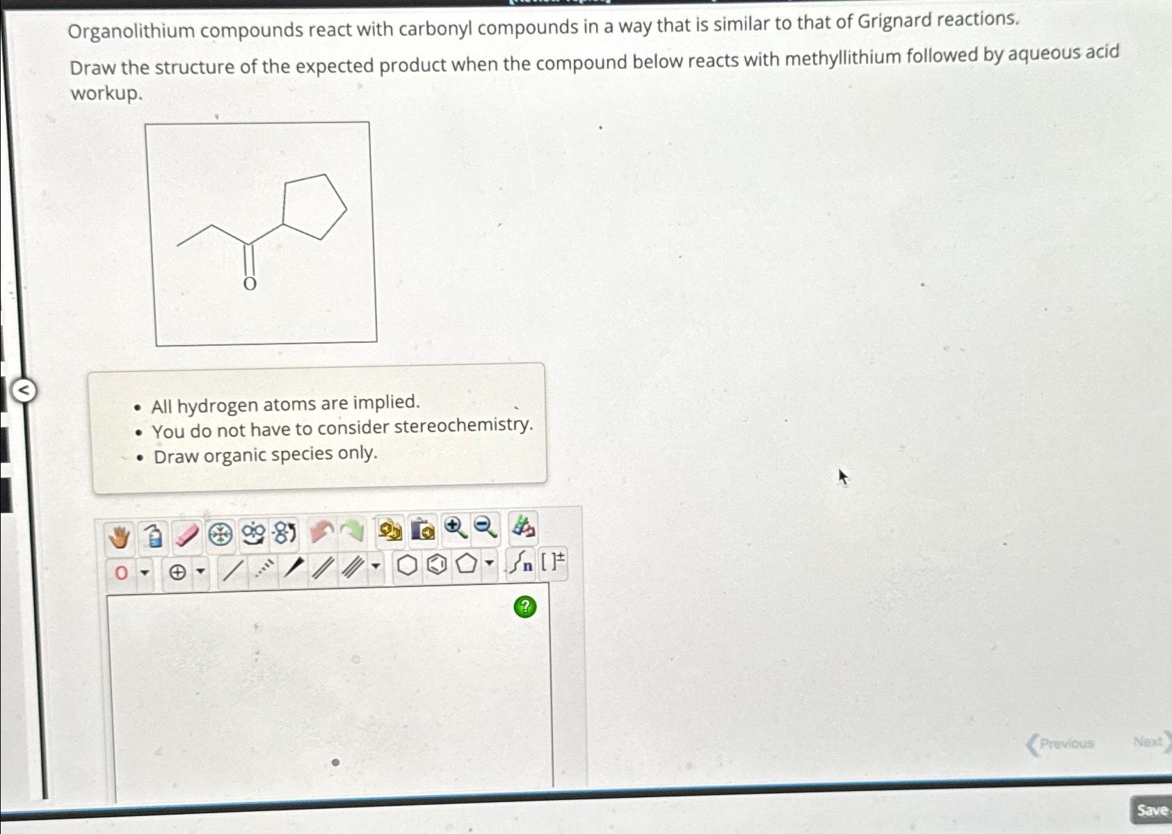 Solved Organolithium compounds react with carbonyl compounds | Chegg.com