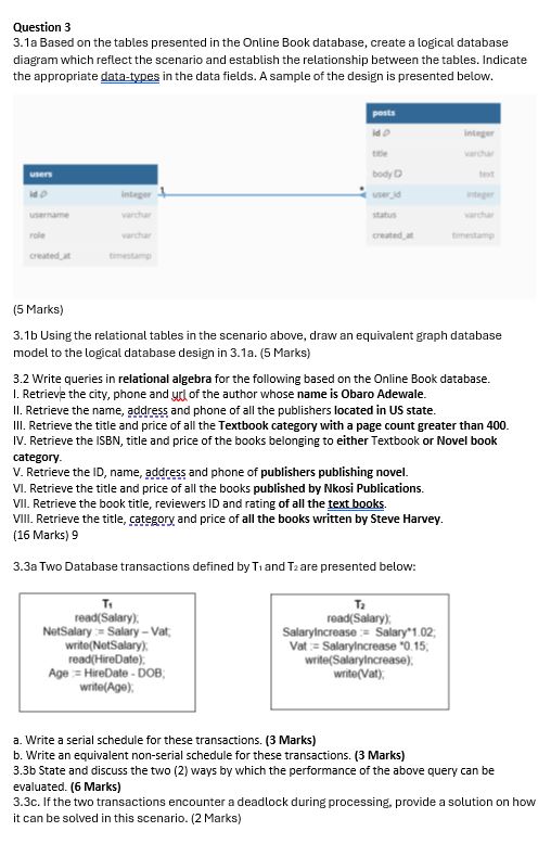 Solved Question 33.1 ﻿a Based on the tables presented in the | Chegg.com