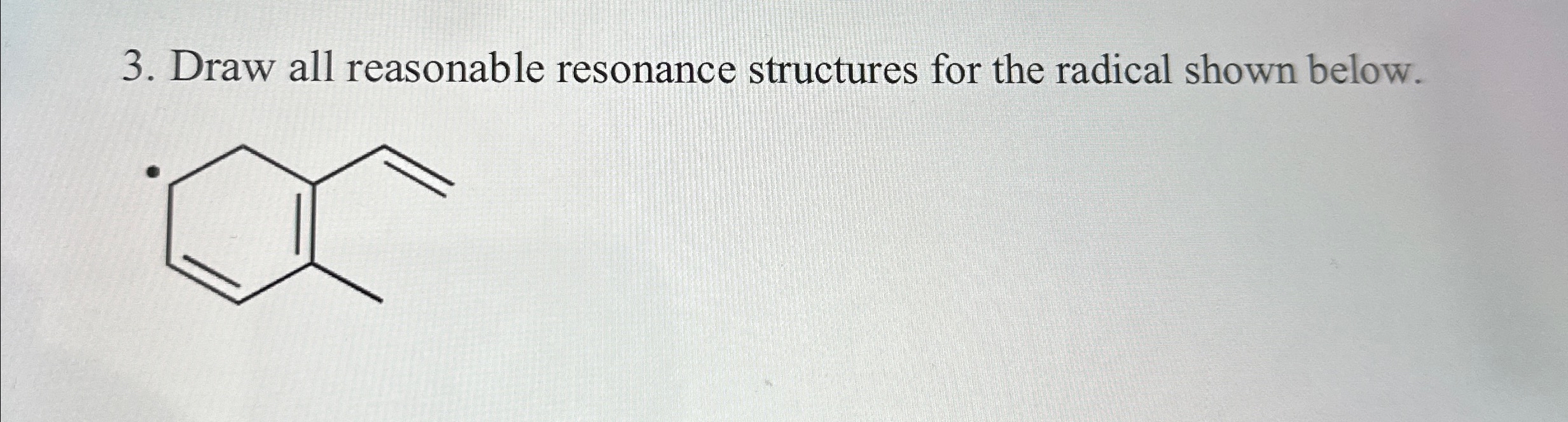 Solved Draw all reasonable resonance structures for the | Chegg.com