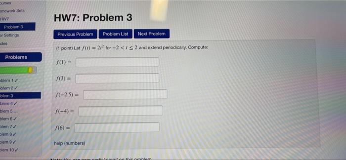 Solved Surses mework Sets HW7 Problem 3 Settings ades HW7: | Chegg.com
