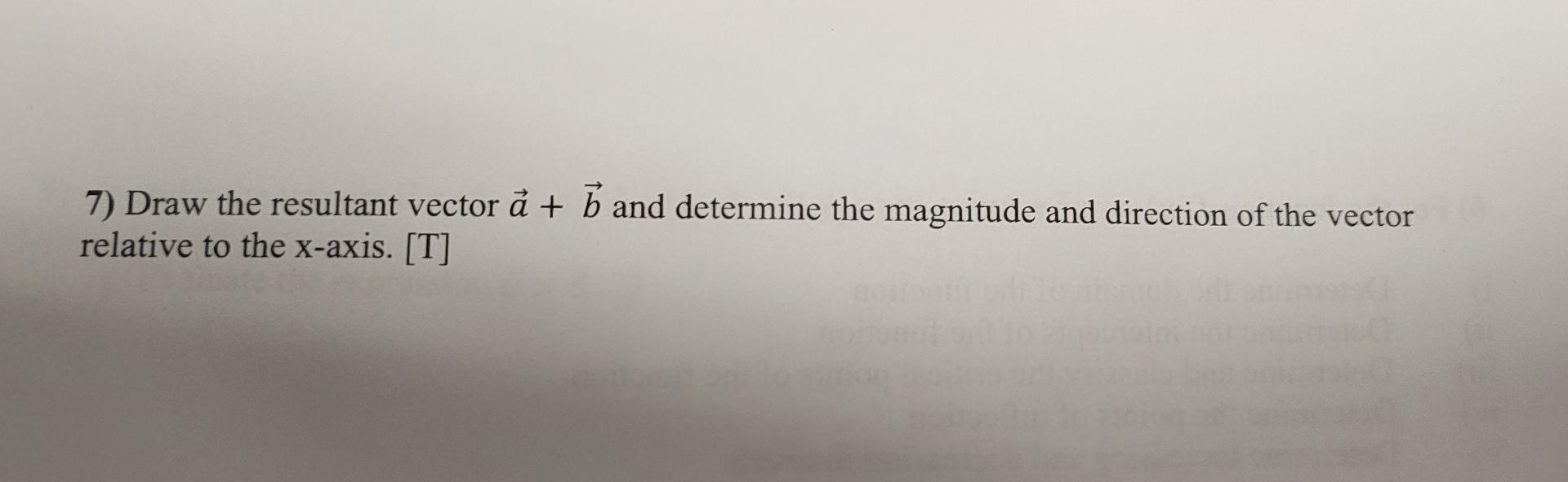 Draw the resultant vector vec(a)+vec(b) ﻿and | Chegg.com