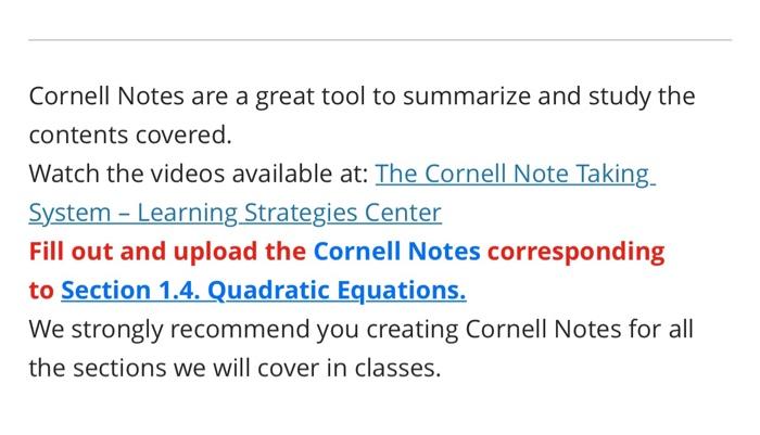 hey, could you help me with this exercise?Cornell | Chegg.com