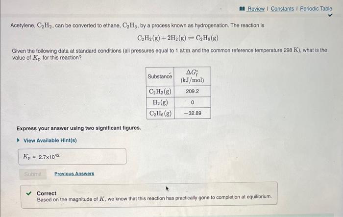 Solved At 25∘C the reaction from Part A has a composition as | Chegg.com